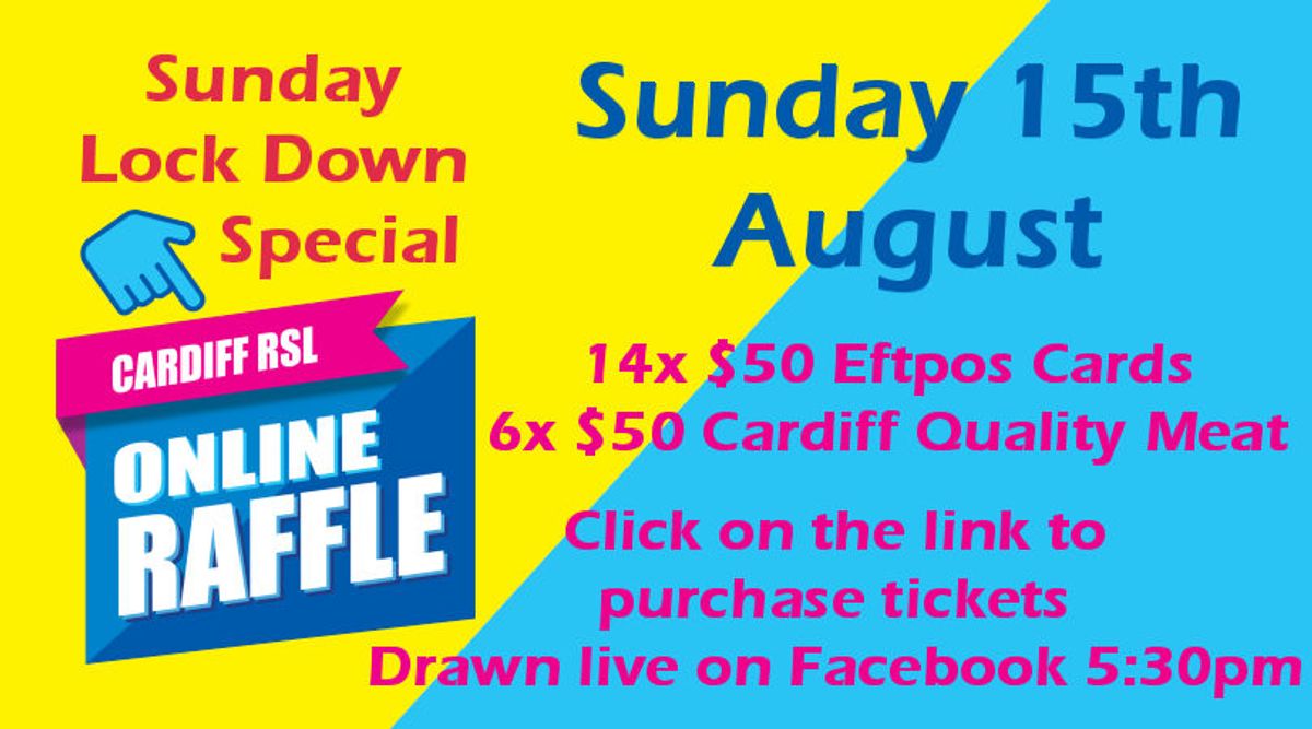 Online Raffle #65 Sunday Lockdown Special