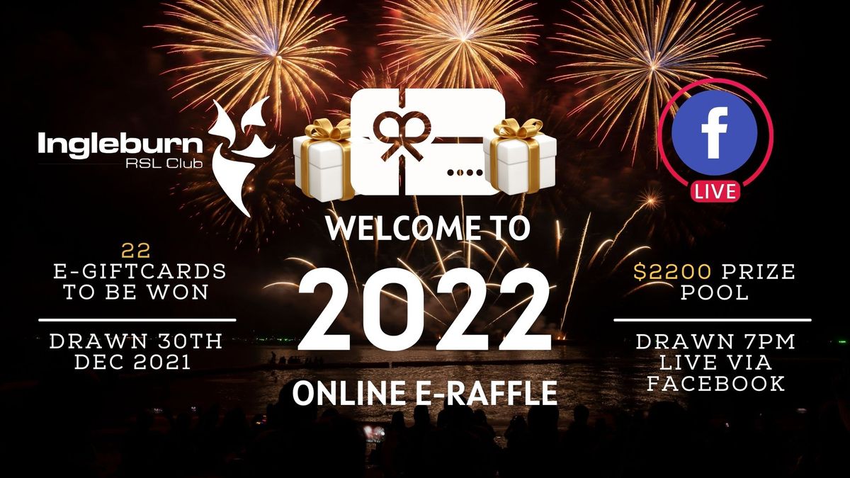 Welcome 2022 Online eRaffle - $2200 to be won!