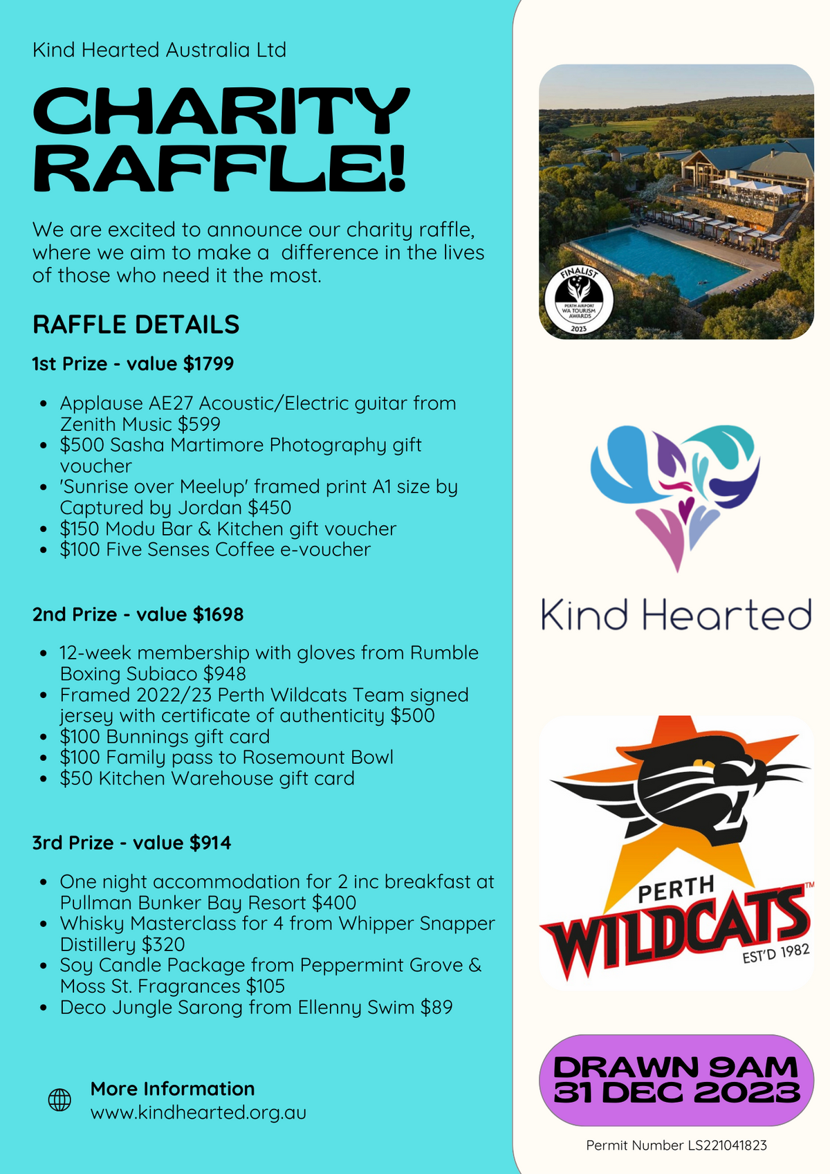*Raffle Cancelled* Kind Hearted Charity Raffle