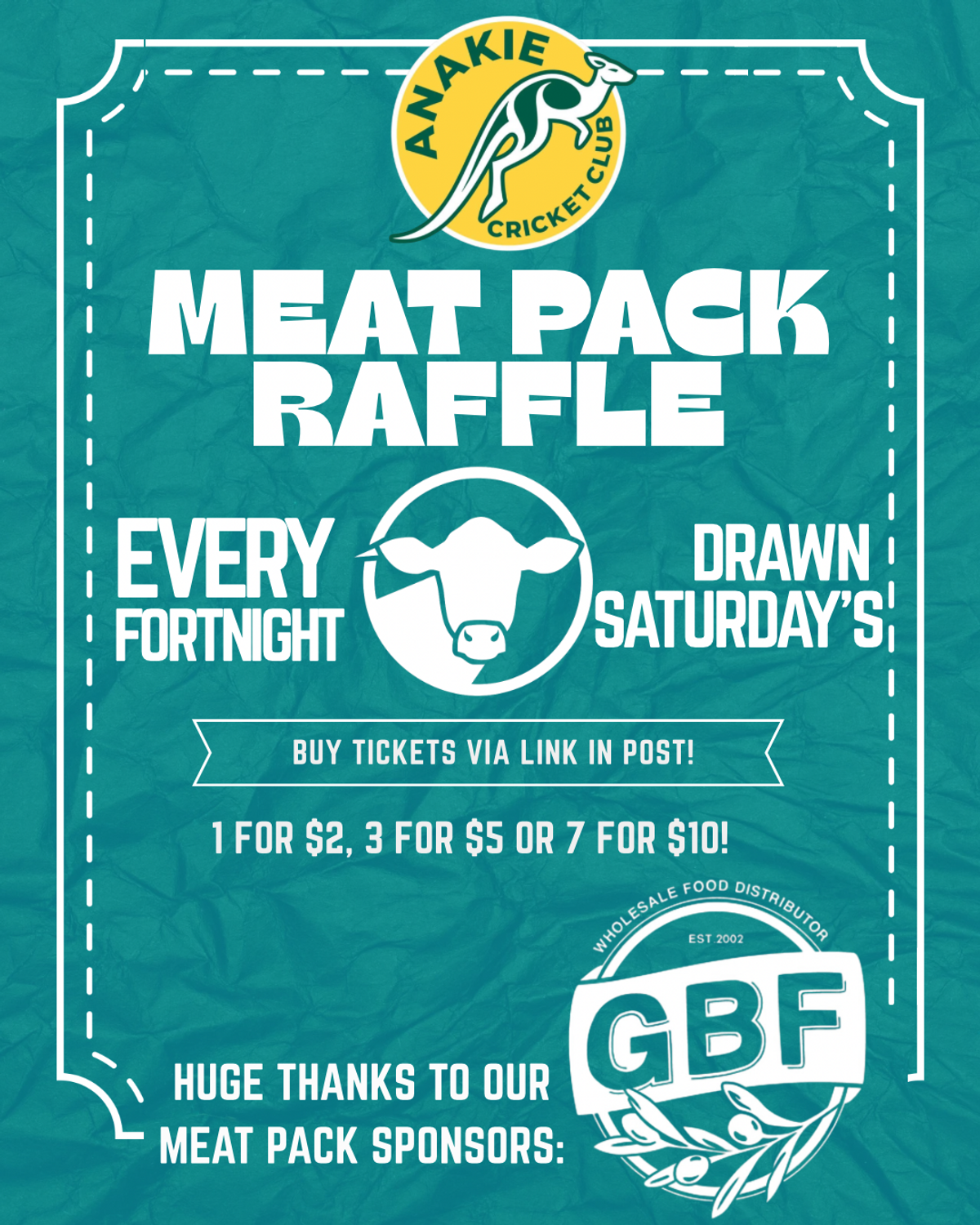 RaffleTix | ANAKIE CC - MEAT PACK RAFFLE