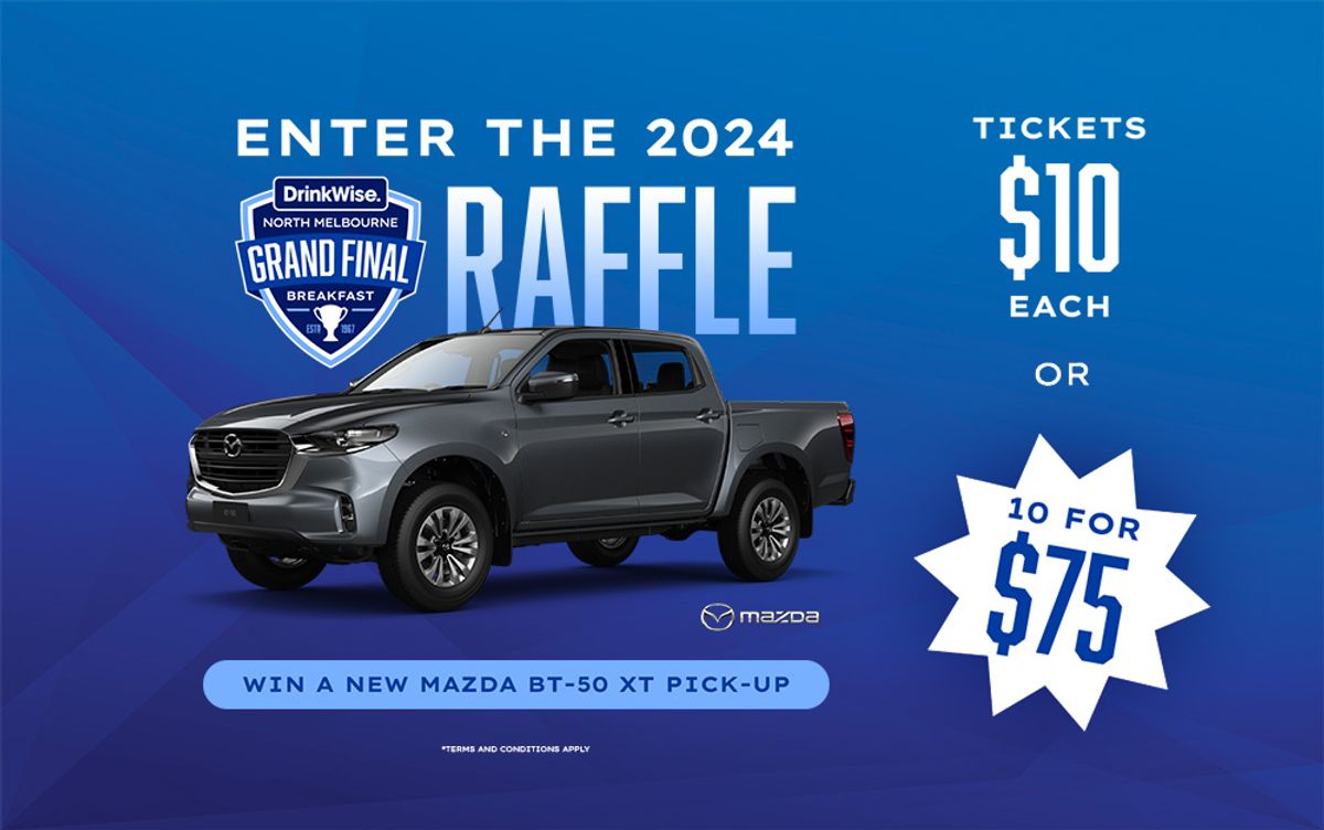 2024 North Melbourne Grand Final Breakfast Raffle