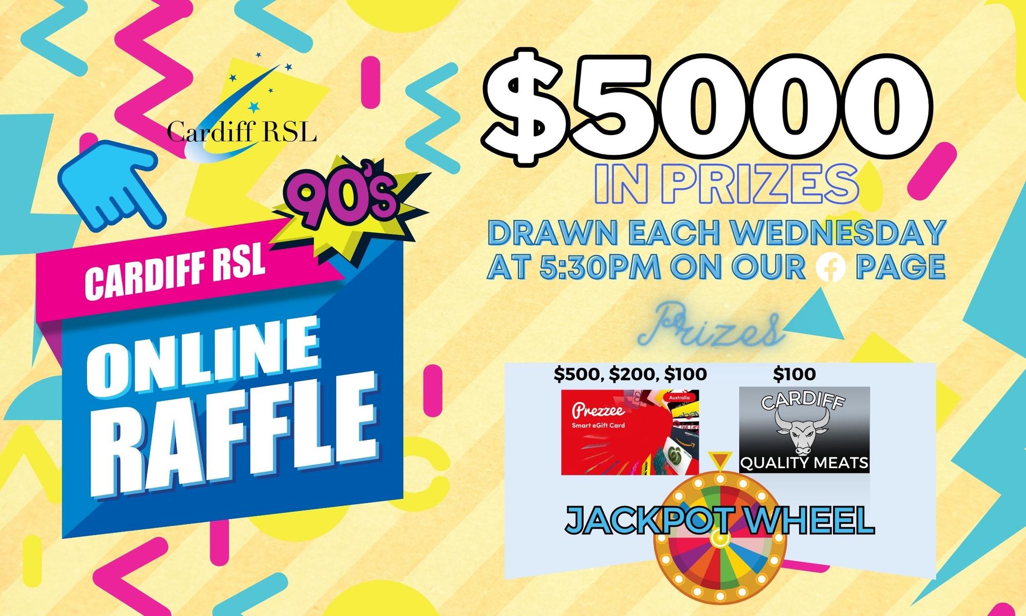 Wednesday Online Raffle #167 with Jackpot Spins