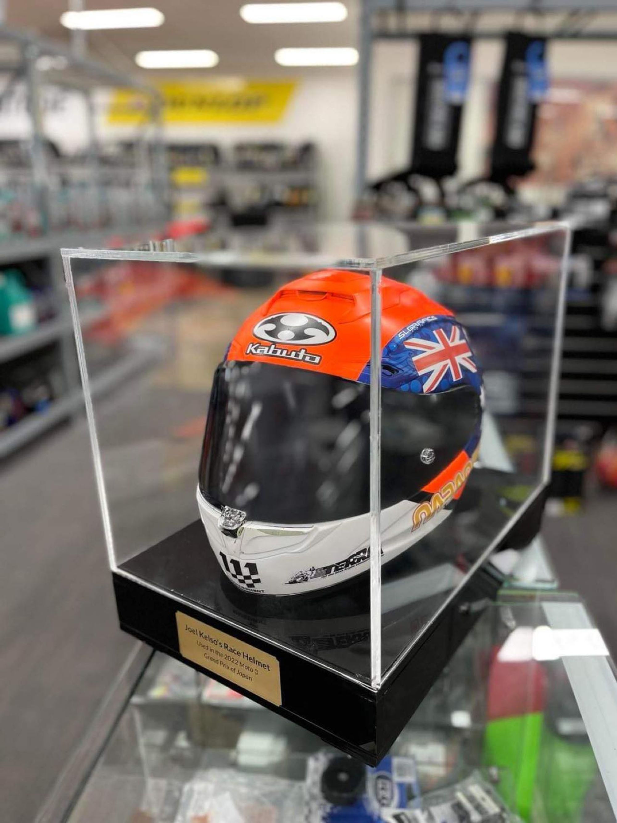 Joel Kelso Signed Helmet
