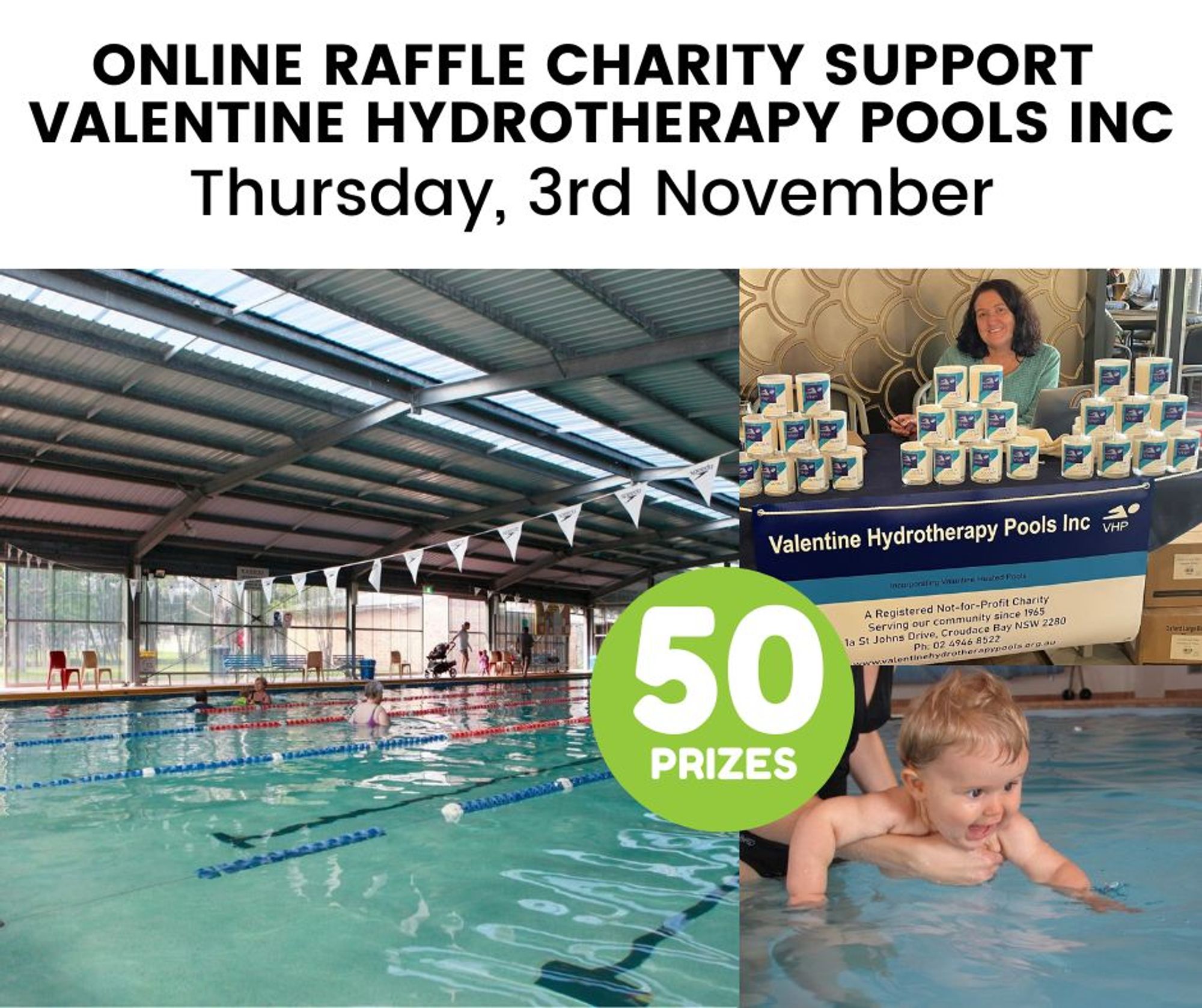 Charity Support Raffle - Valentine Hydrotheraphy Pools