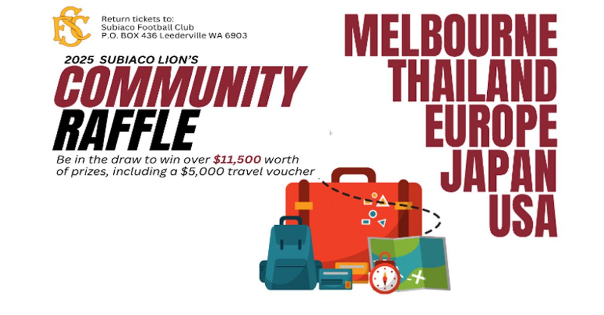 2025 Subiaco Lion's Community Raffle