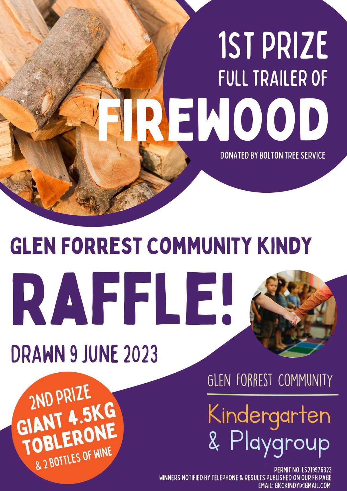 Glen Forrest Community Kindy Firewood Raffle