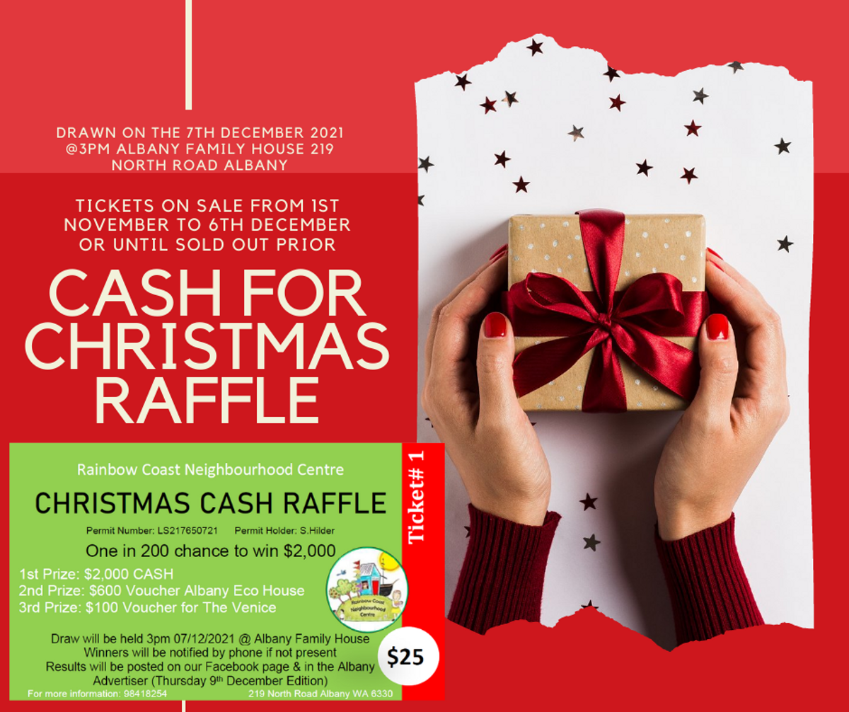 Cash For Christmas Raffle 2021