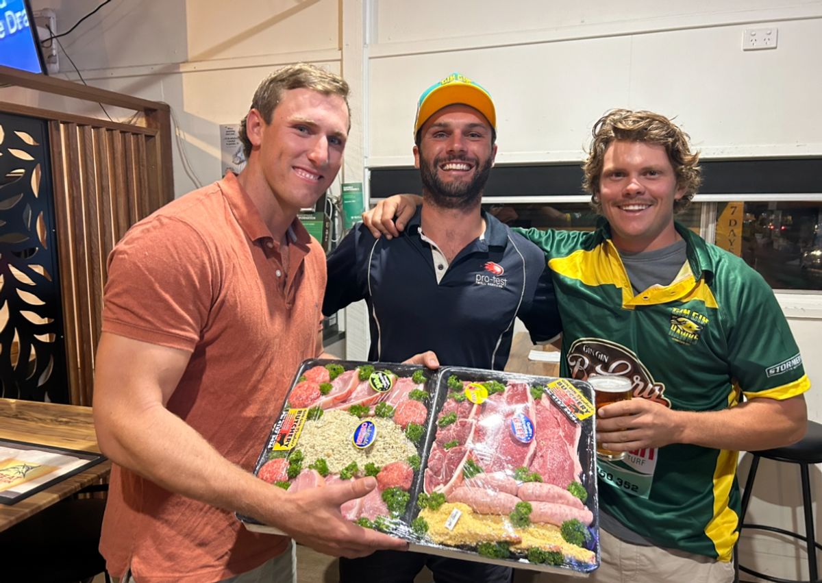 Gin Gin Hawks Meat Tray Raffles