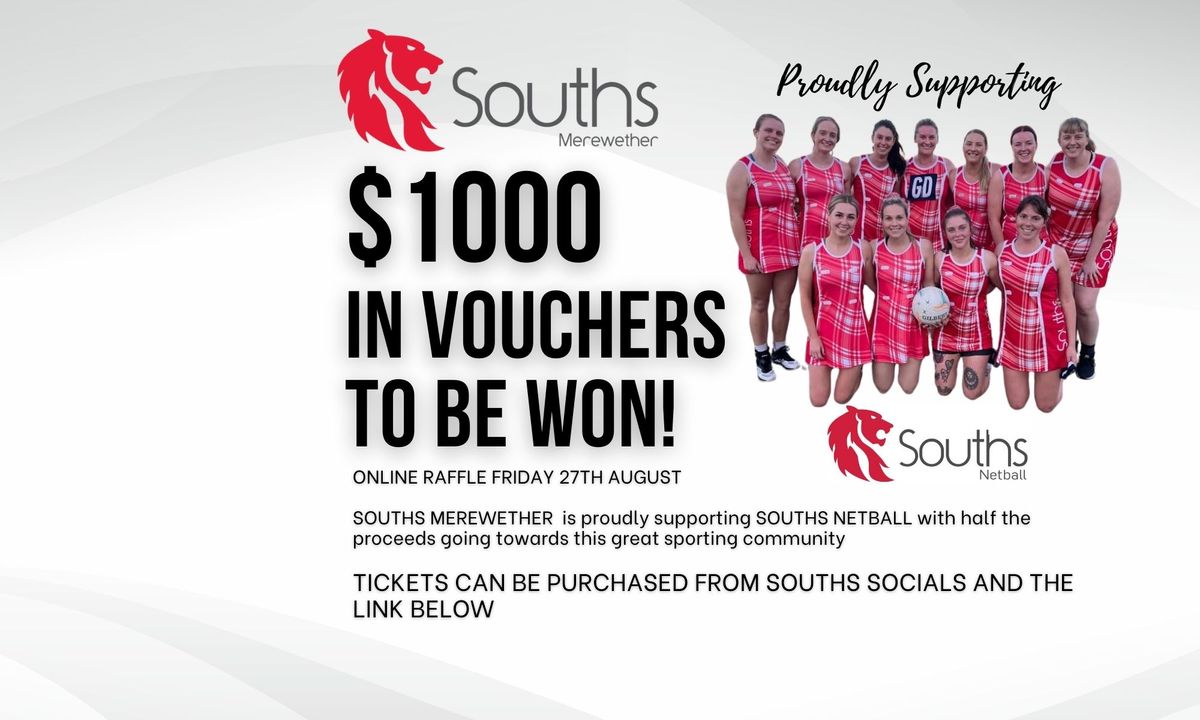 SOUTHS MEREWETHER Online Raffle - Supporting Souths Netball