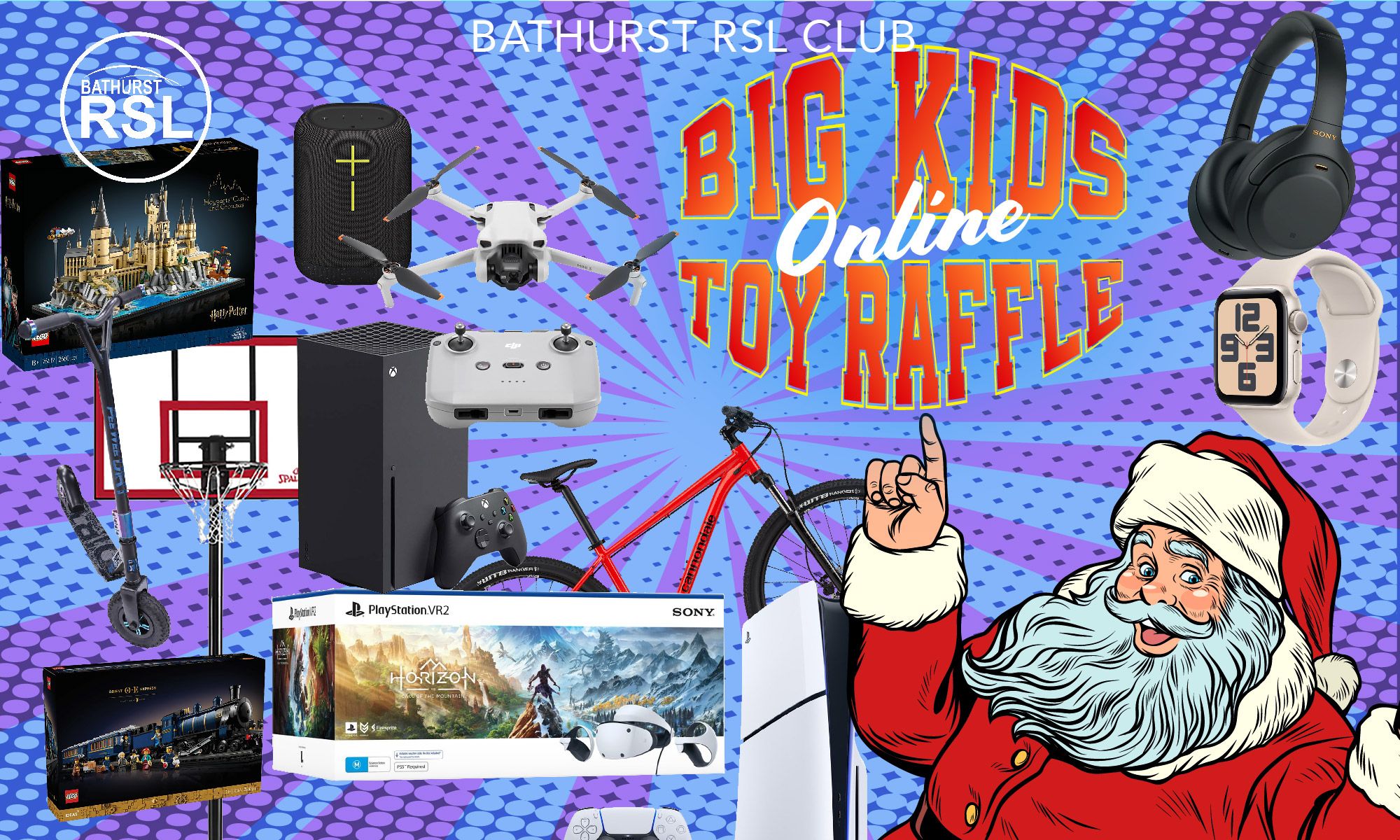 Online BIG Kids Toy Raffle 2024