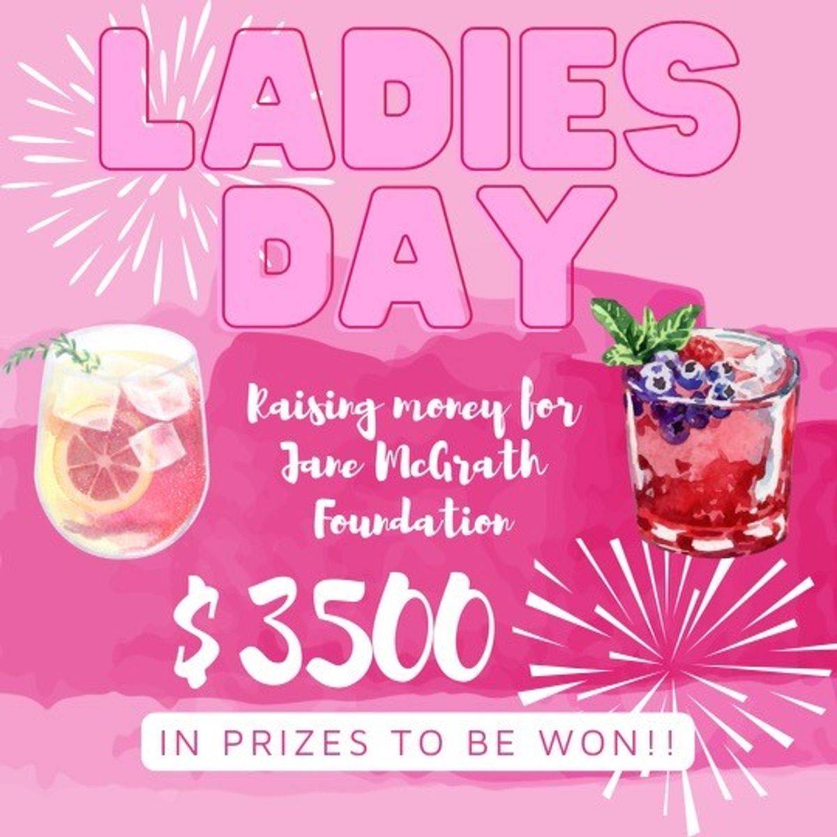 Pink Stumps Raffle - LADIES DAY