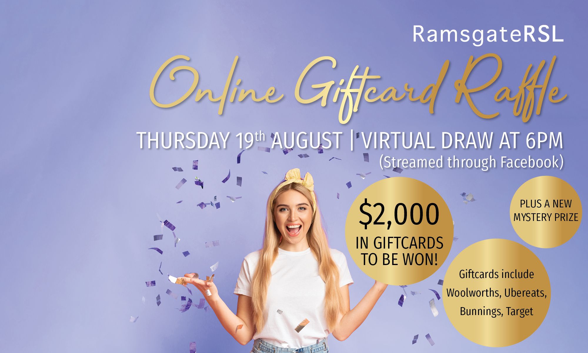 Ramsgate RSL GIFT CARD Raffle $2,000