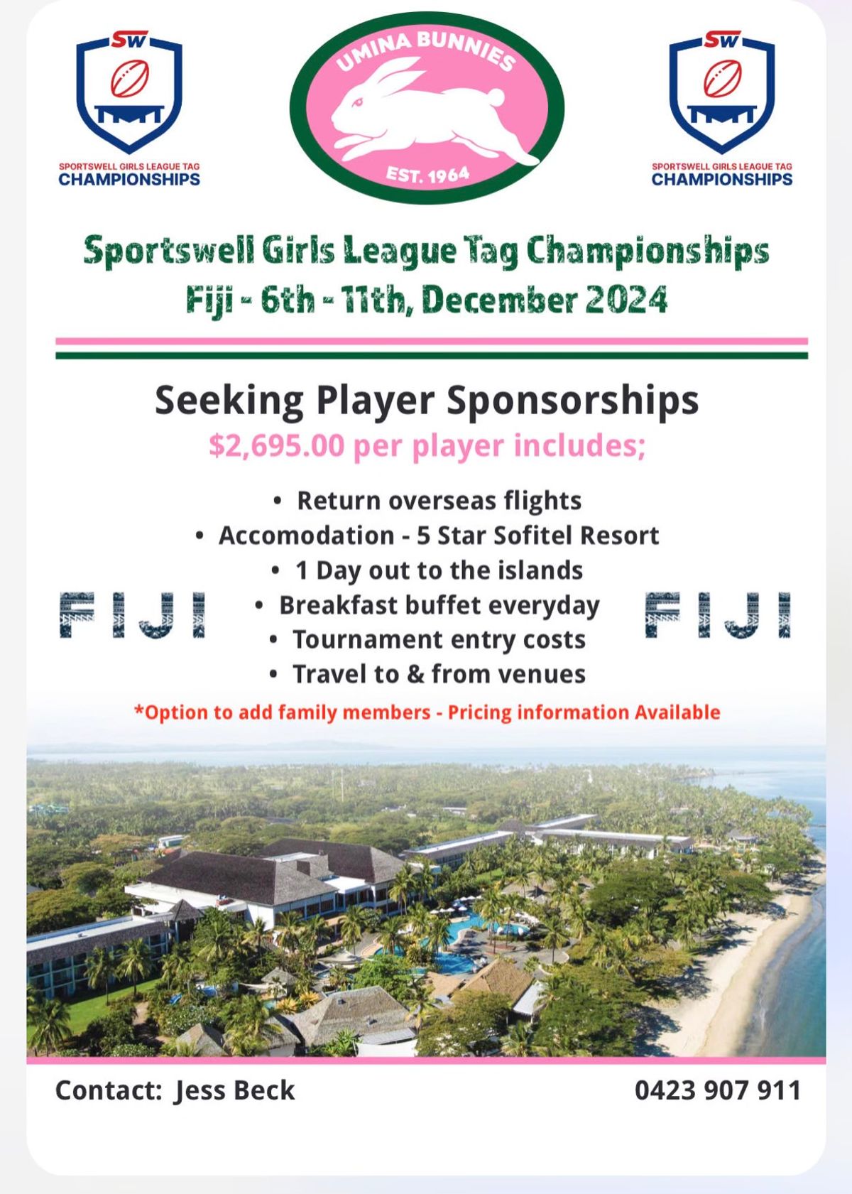 RaffleTix | Umina bunnies senior girls Fiji league tag championships ...