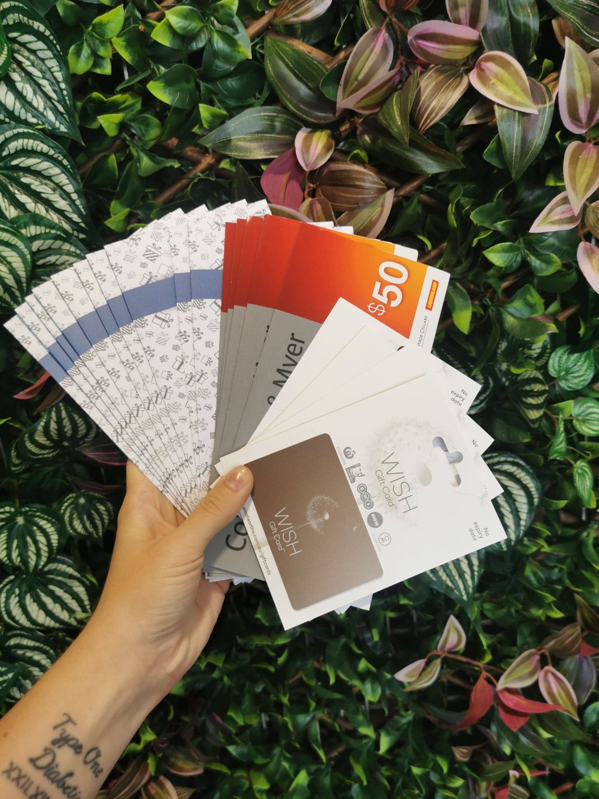 20 x $50 Mixed Gift Card Raffle - Club Charlestown