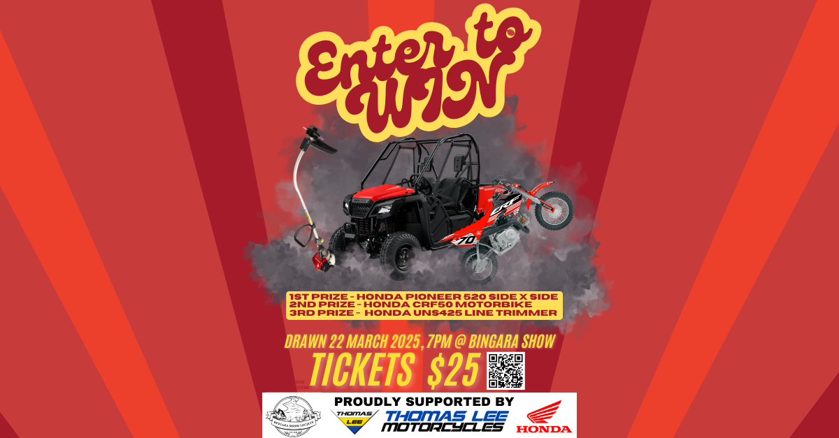 Bingara Show Mega Honda Raffle