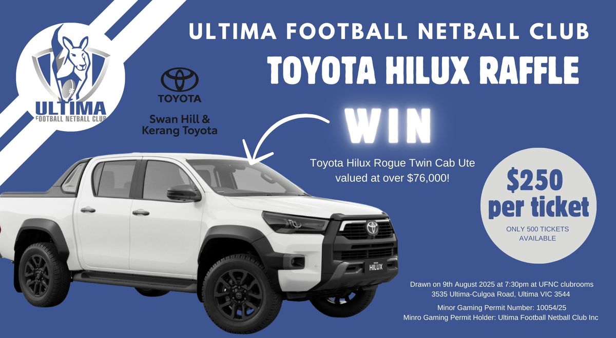 Ultima Football Netball Club Toyota Hilux Raffle