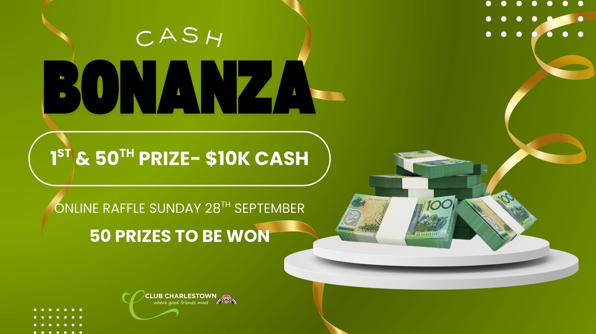 $20K Cash Bonanza Online Raffle