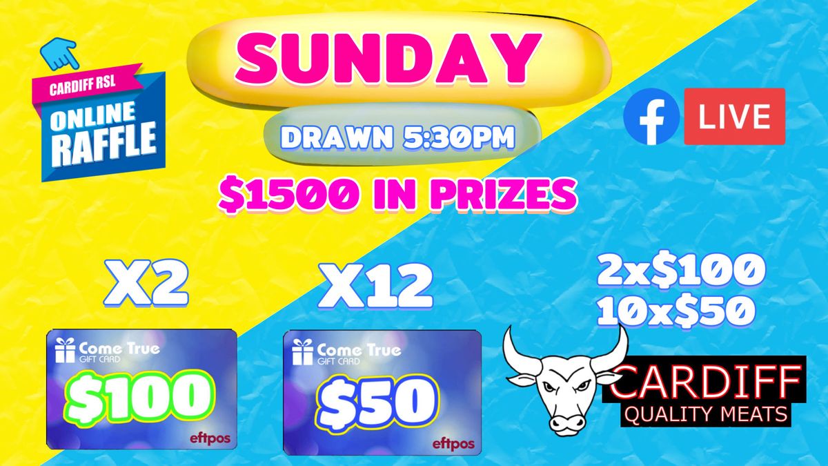 Online Raffle #74 Sunday Lock Down Special