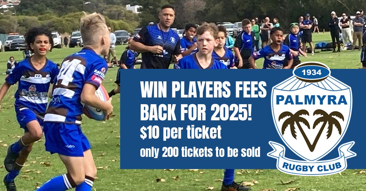 Palmyra Rugby Union Club Juniors Fee Raffle 2025