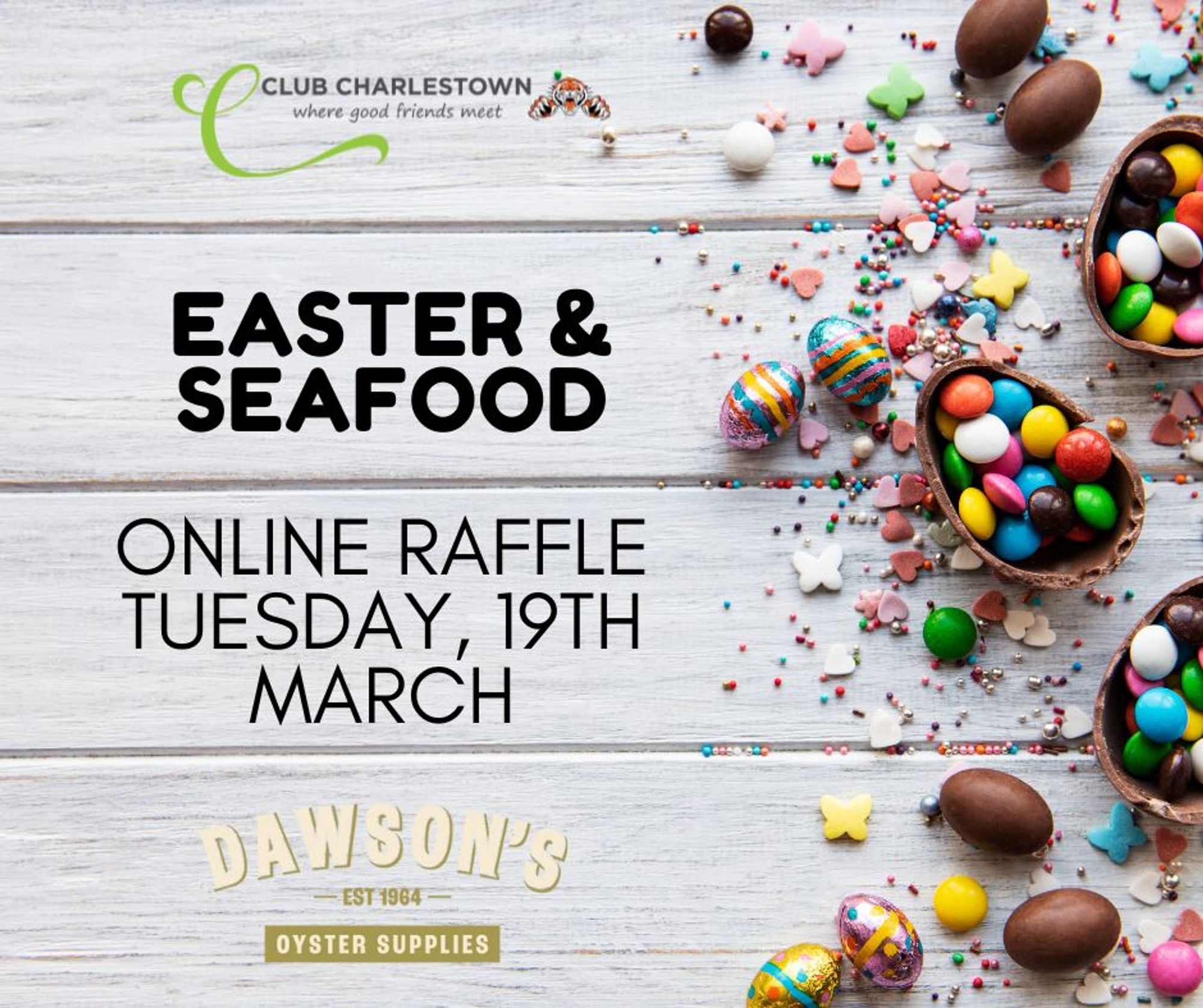 Easter & Seafood Online Raffle - Club Charlestown