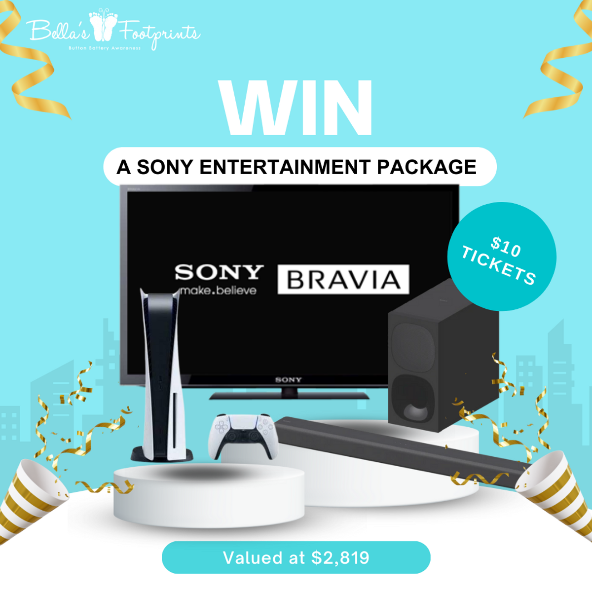 Bella's 10th Birthday Raffle - for Button Battery Awareness