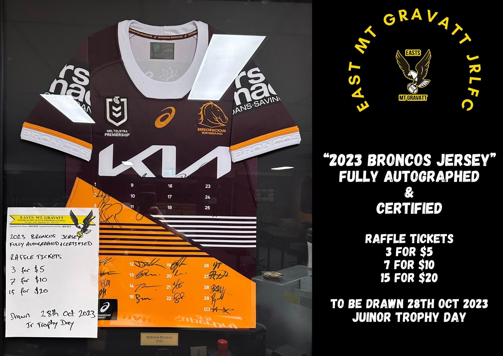 Broncos Jersey Raffle