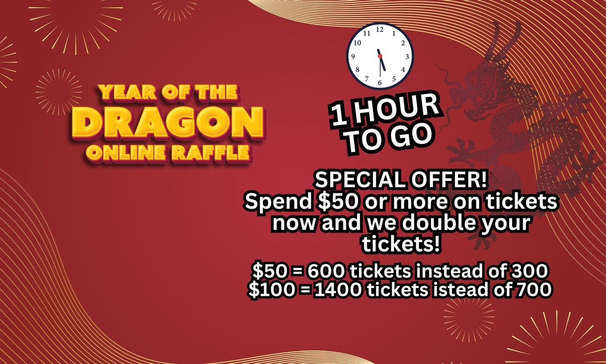Year Of The Dragon eRaffle - Over $3K to WIN! 19/02/2024