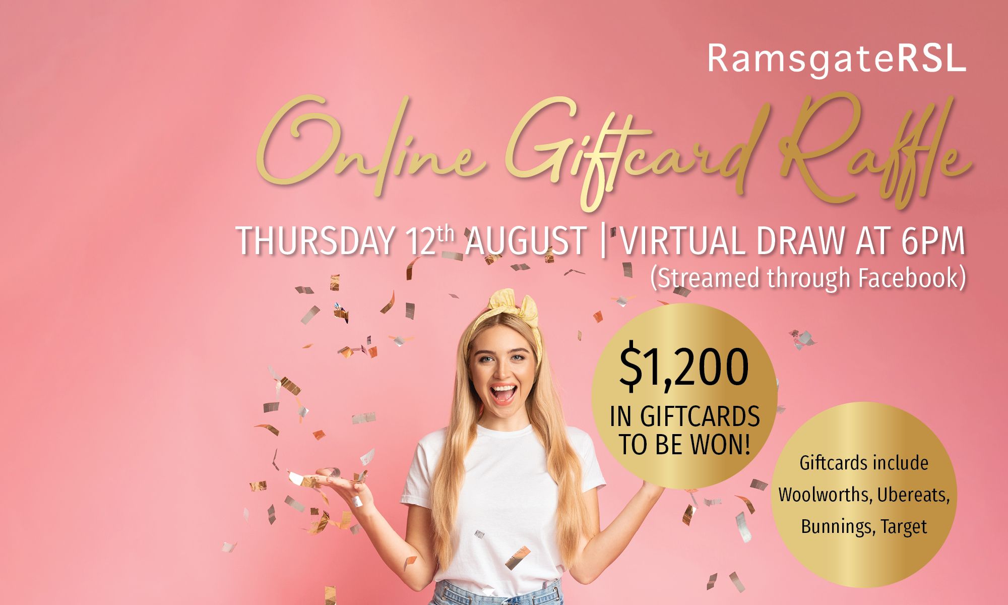 Ramsgate RSL GIFT CARD Raffle $1,200