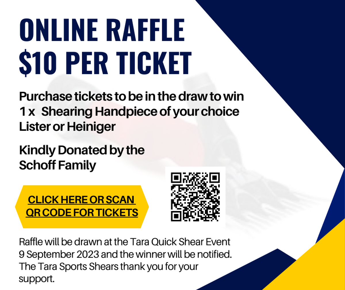 2023 Tara Sports Shears Raffle