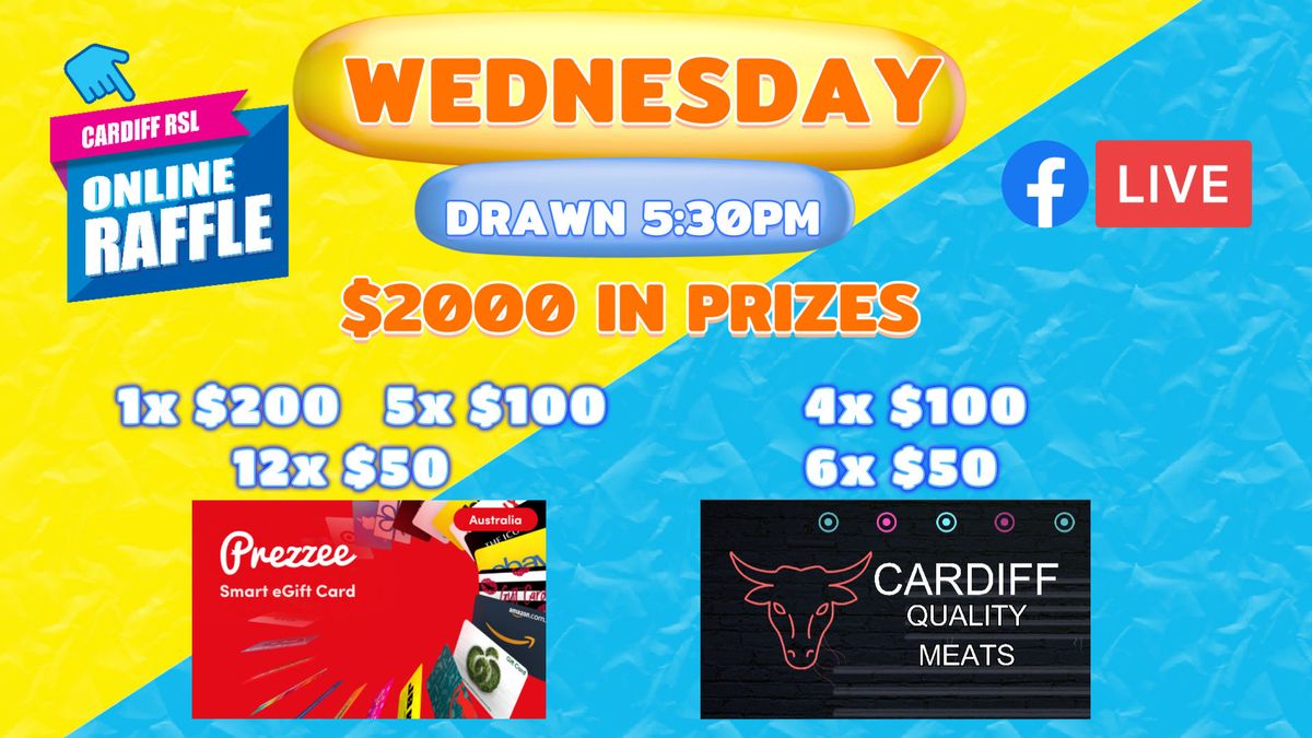 Wednesday Online Raffle #128