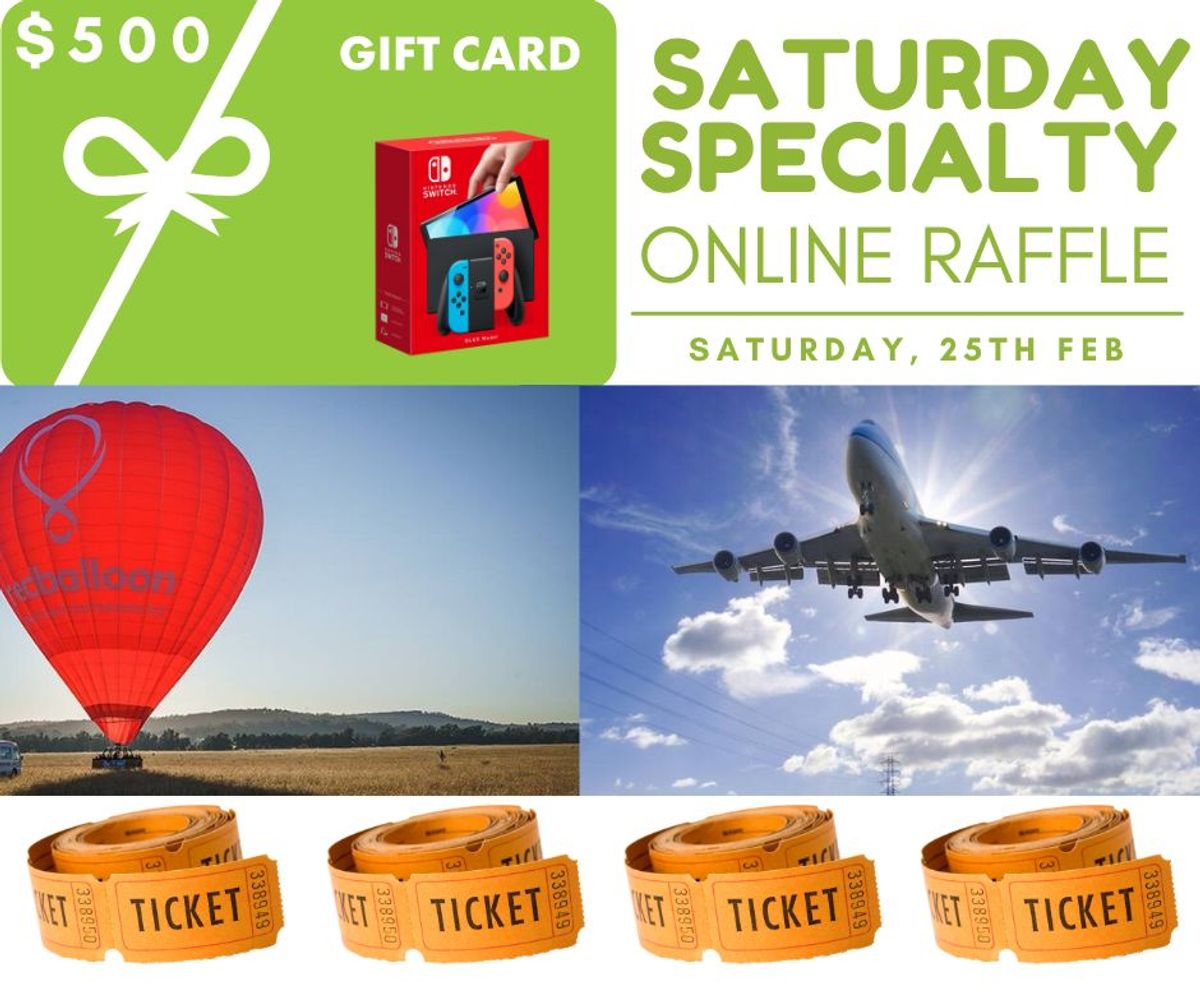 Saturday Specialty Online Raffle