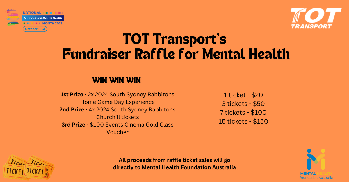 TOT Transport Fundraiser - Raffle for Mental Health