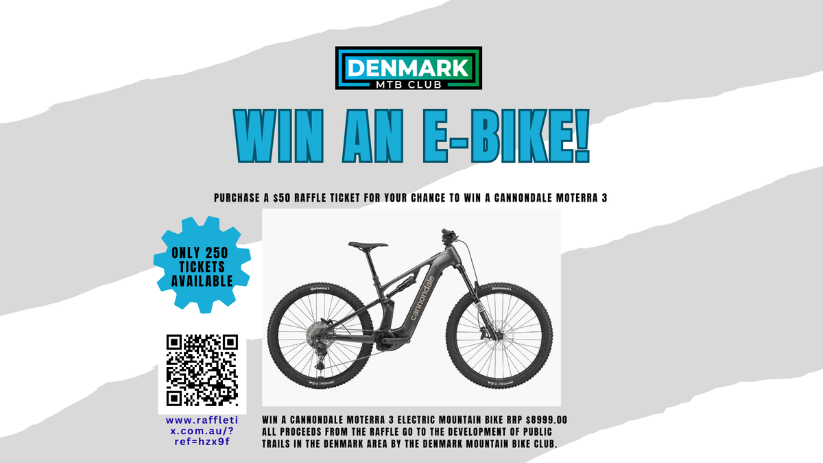 RaffleTix | Win an E Mountain Bike with DMTBC!