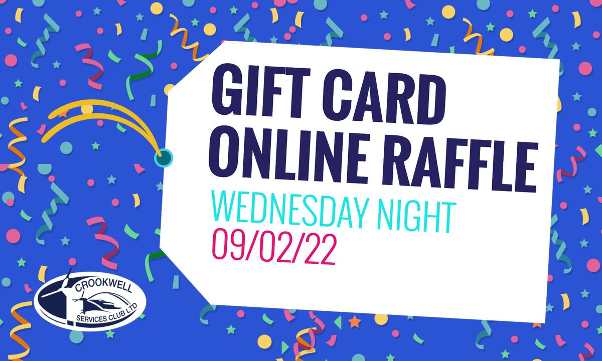 Wednesday Night Raffle 09/02/22