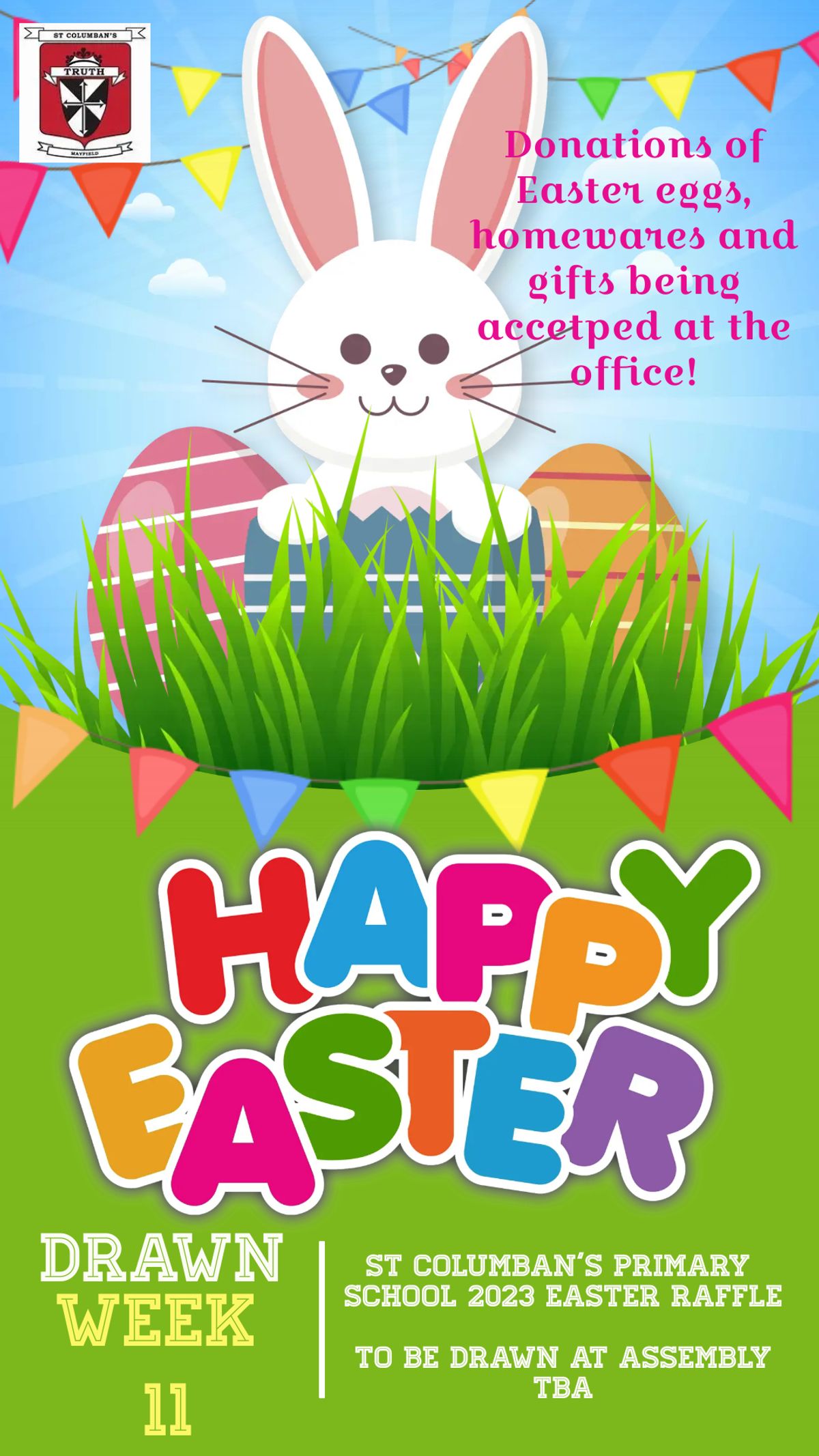 St Columban's 2023 EASTER RAFFLE