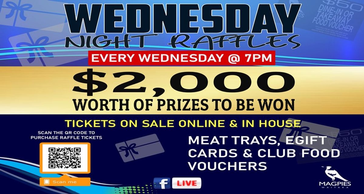 WEDNESDAY NIGHT ONLINE RAFFLE