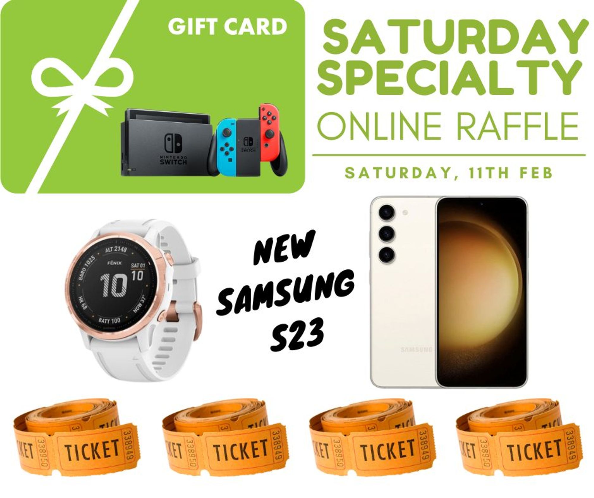 RaffleTix | Saturday Specialty Online Raffle