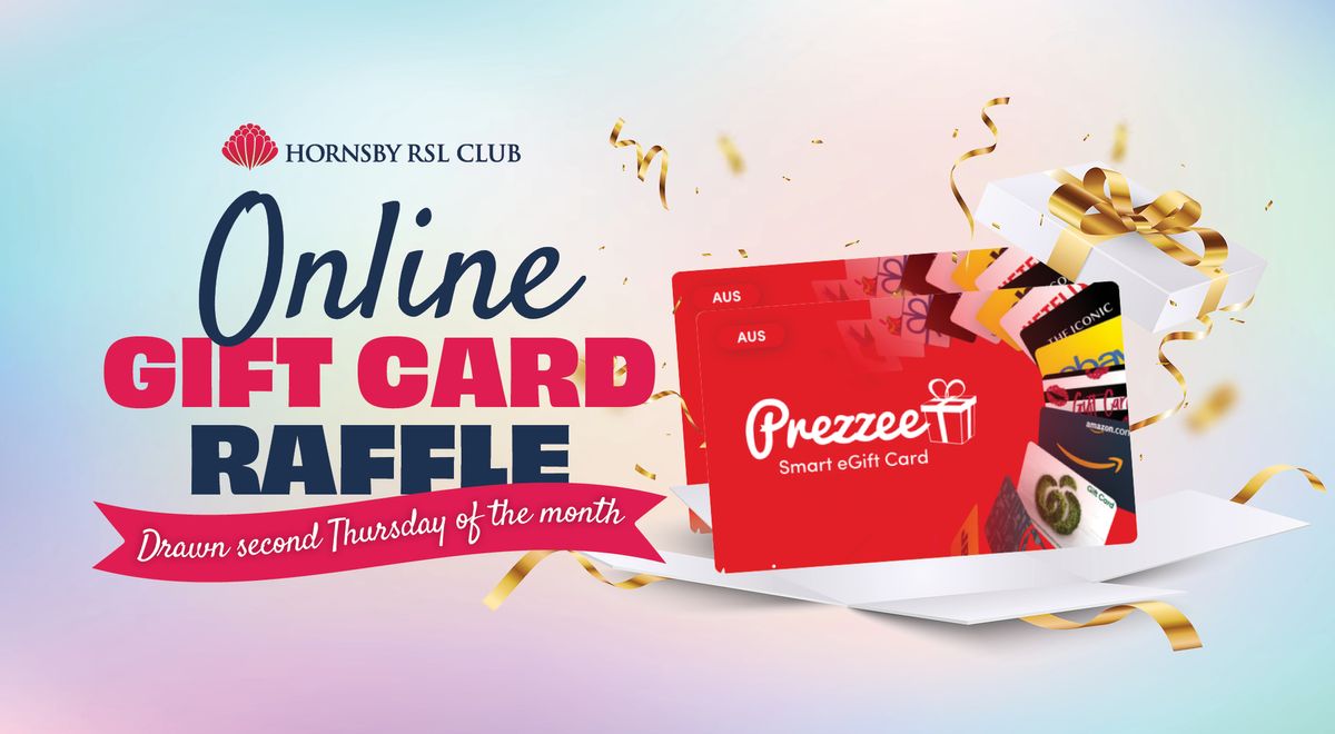$3K Gift Card Raffle - 14th August
