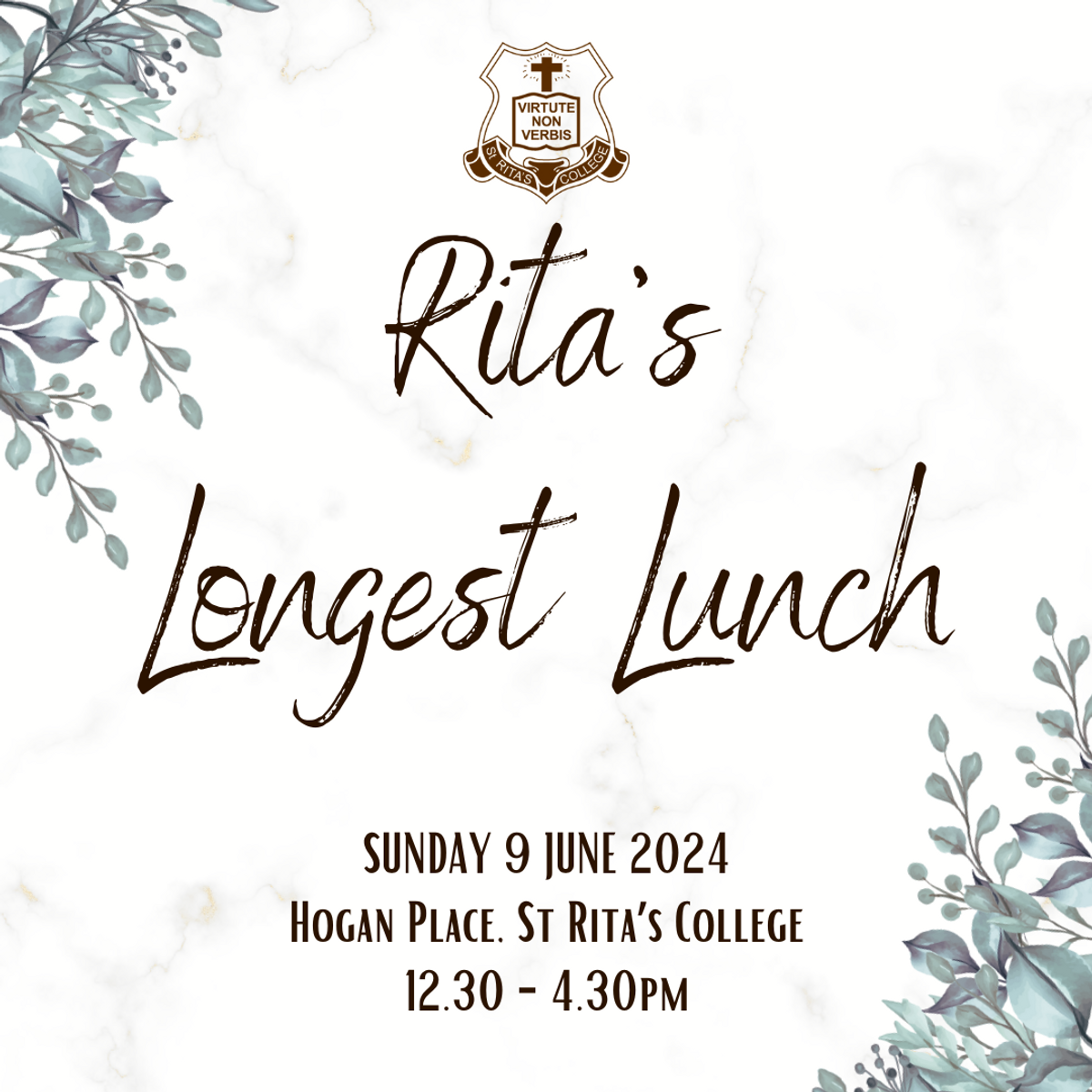 St Rita's Longest Lunch Raffle 2024