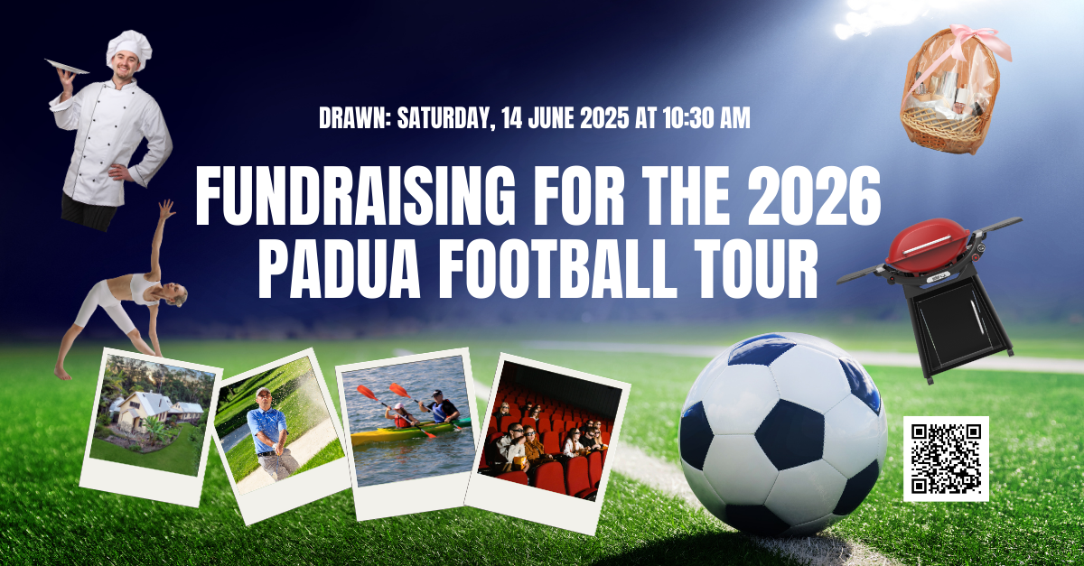 Multi-draw Raffle for the 2026 Padua College Football Tour