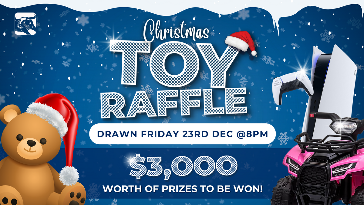 THE BUFFS CLUB CHRISTMAS TOY RAFFLE