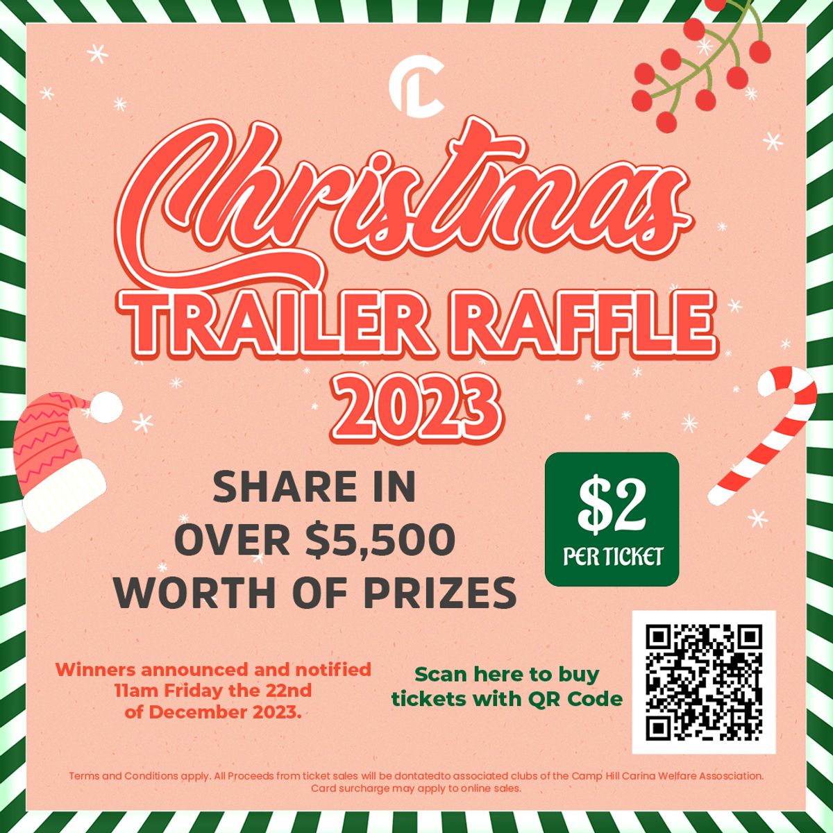 CHRISTMAS TRAILER RAFFLE 2023