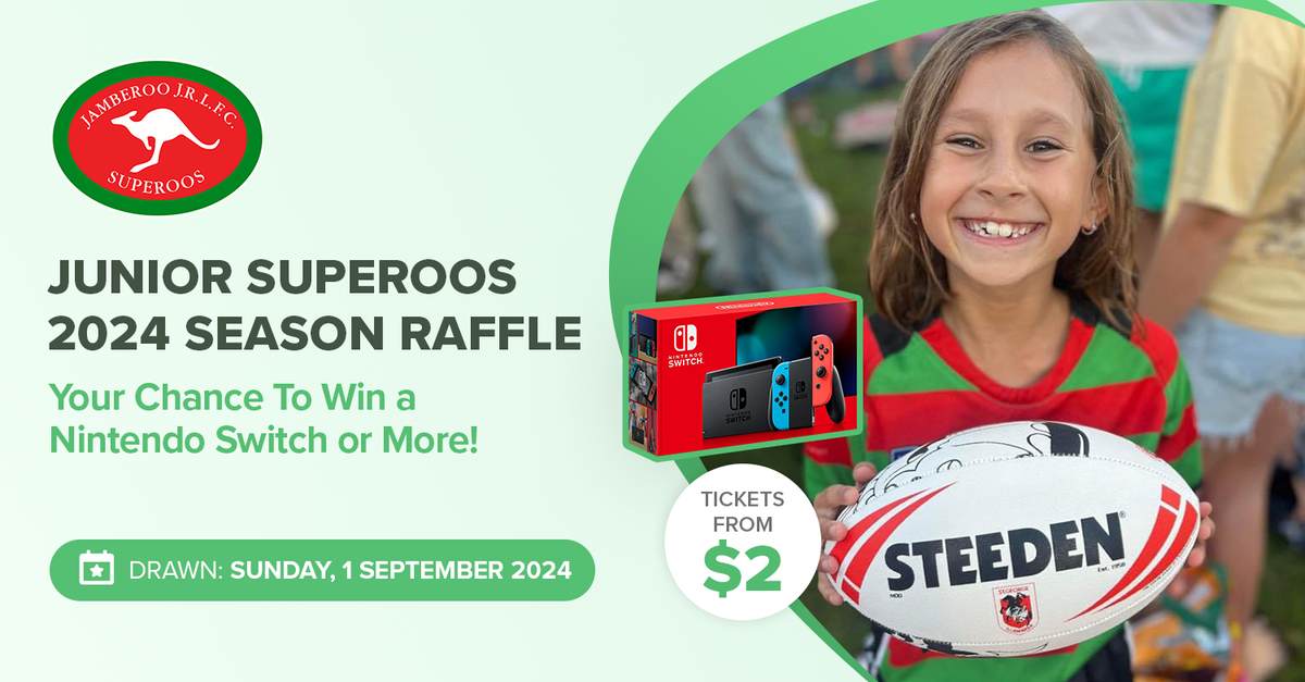 Junior Superoos 2024 season raffle