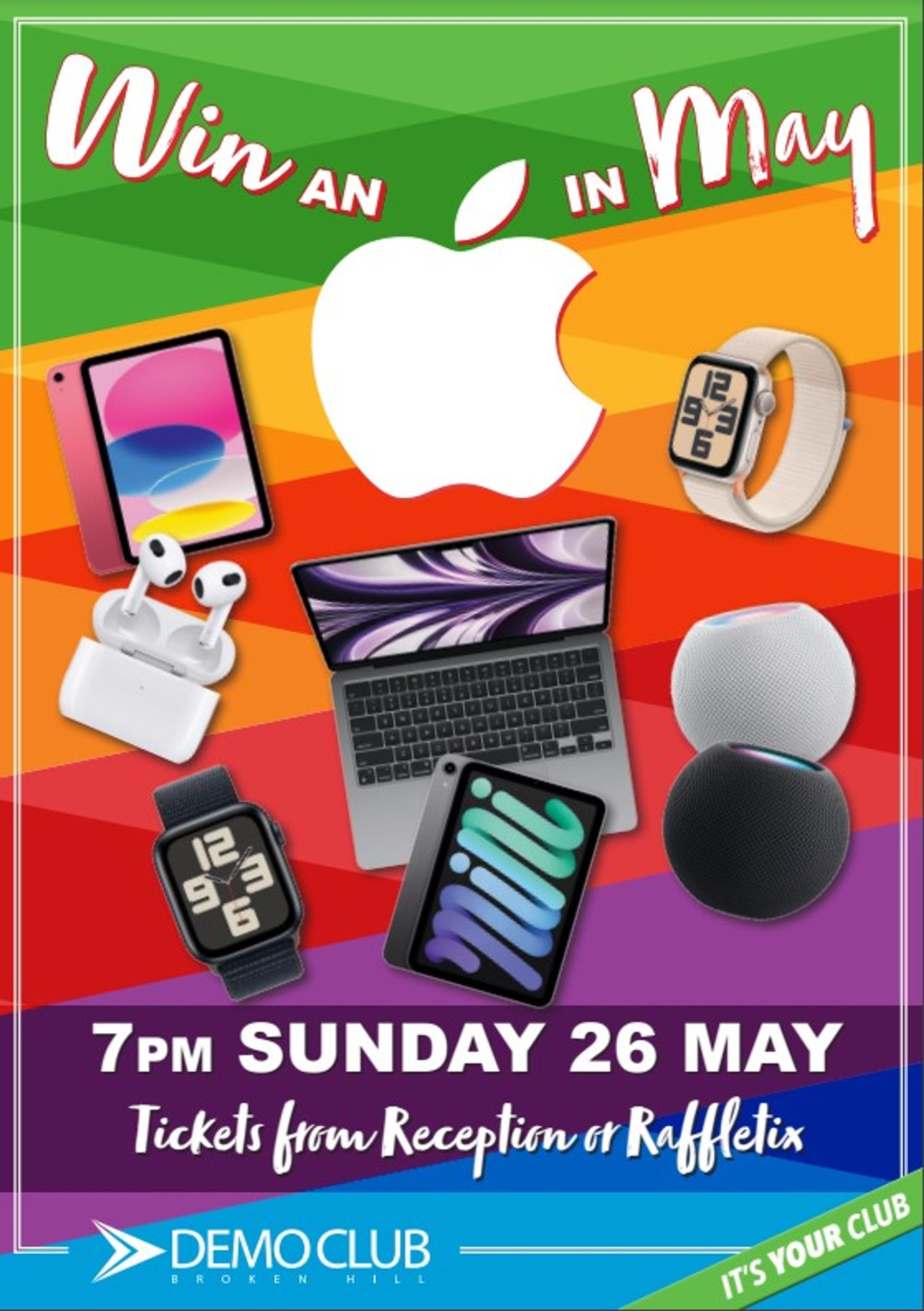 WIN AN APPLE IN MAY