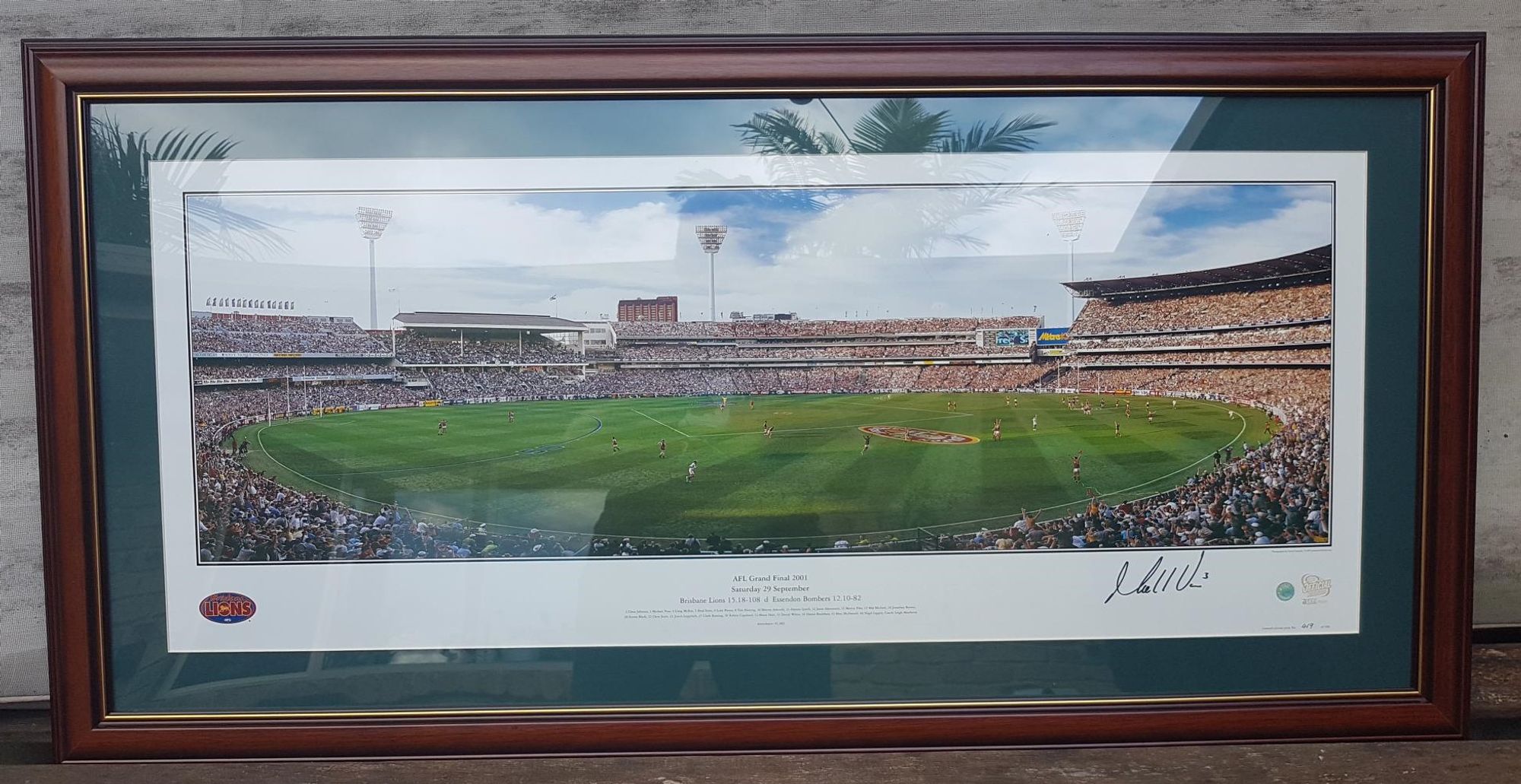 MCJAFC Lions 2001 Grand Final Print Raffle