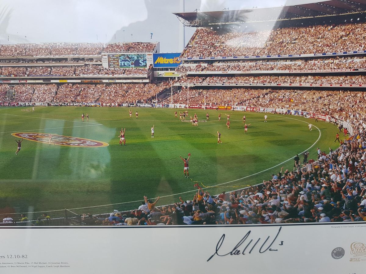 MCJAFC Lions 2001 Grand Final Print Raffle