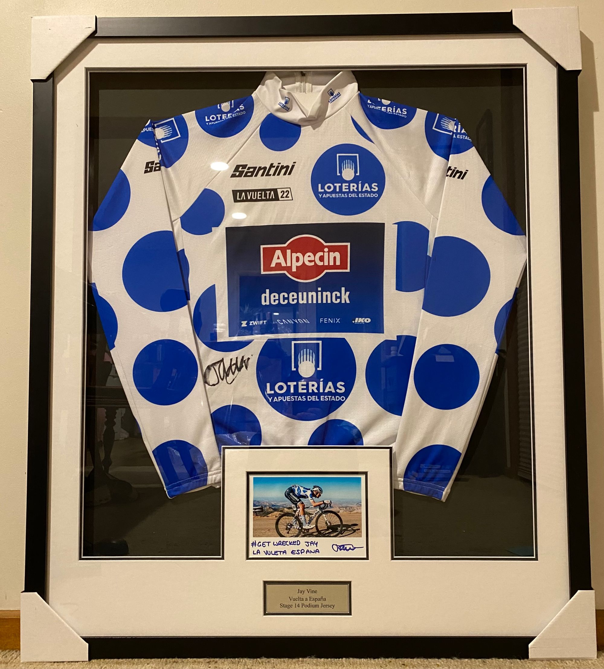 RaffleTix | Jay Vine Vuelta a Espana KOM Podium Jersey