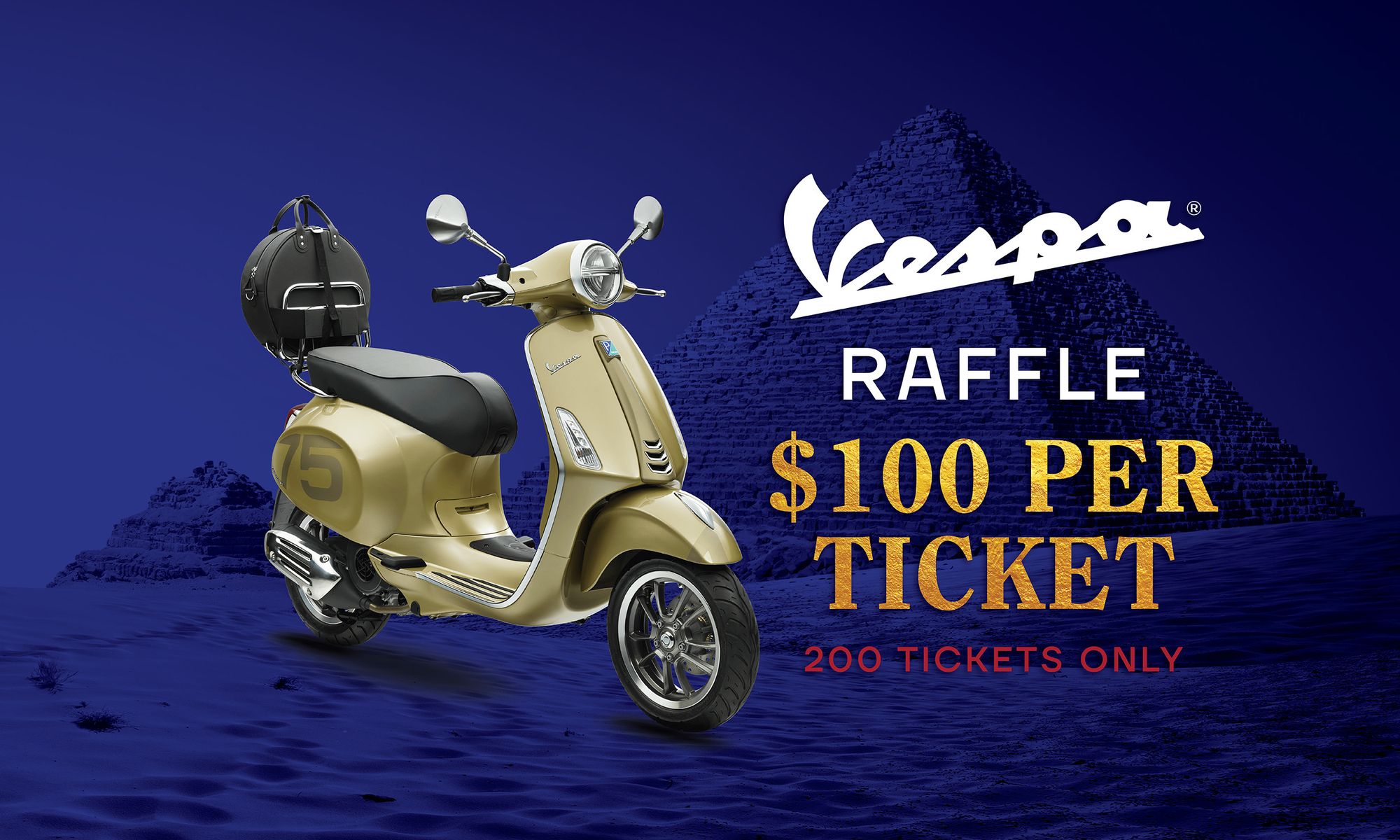 My Room 'Golden Nile' Gala Ball and Charity Auction - VESPA RAFFLE