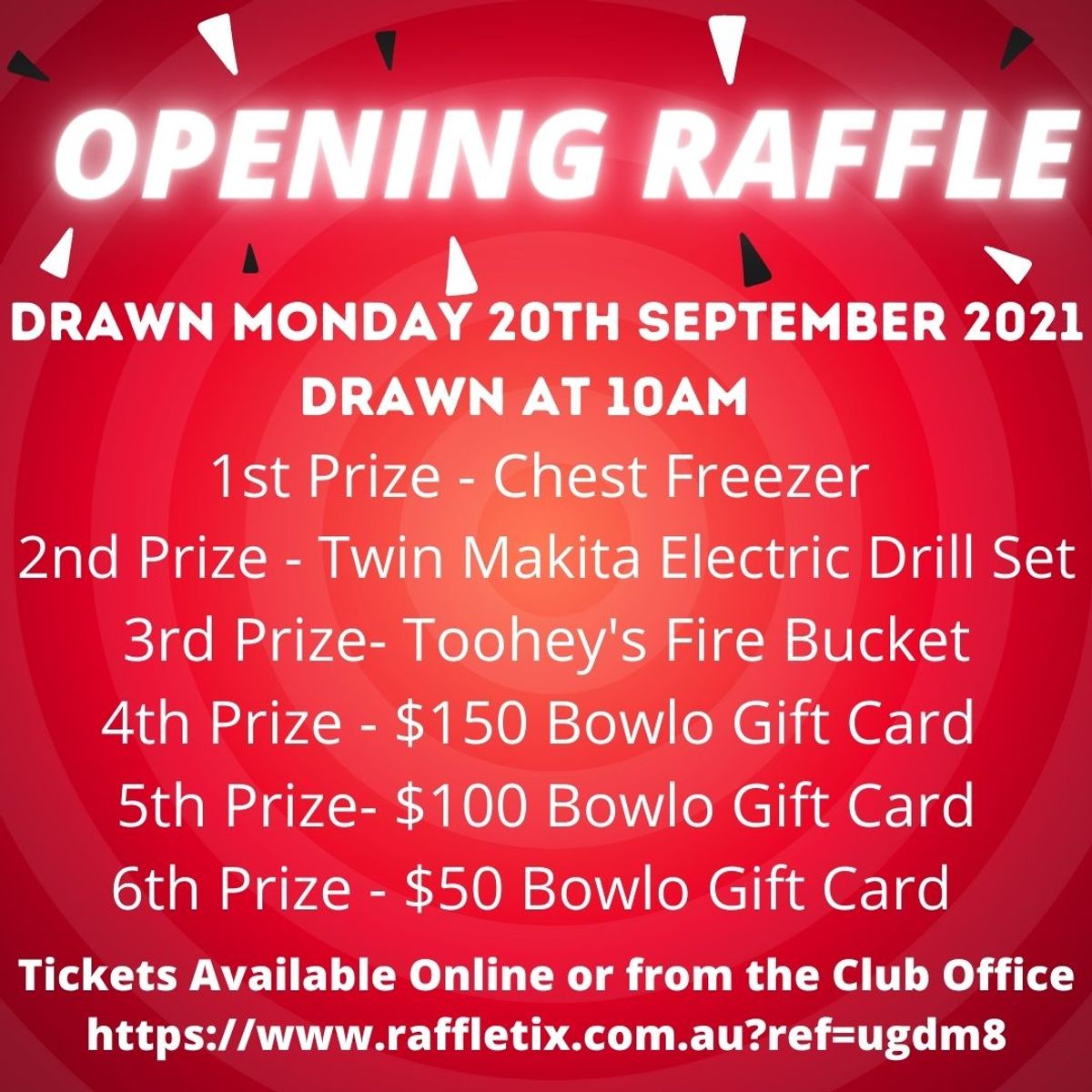 Club Opening Raffle