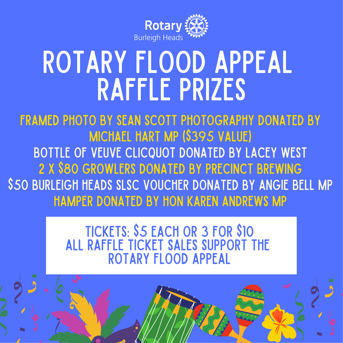 Rotary National Flood Appeal Raffle